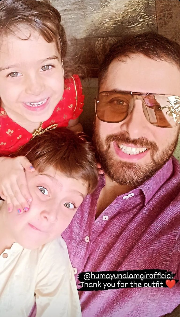 Haroon Shahid Shares Glimpses of His Eid With Family | Reviewit.pk