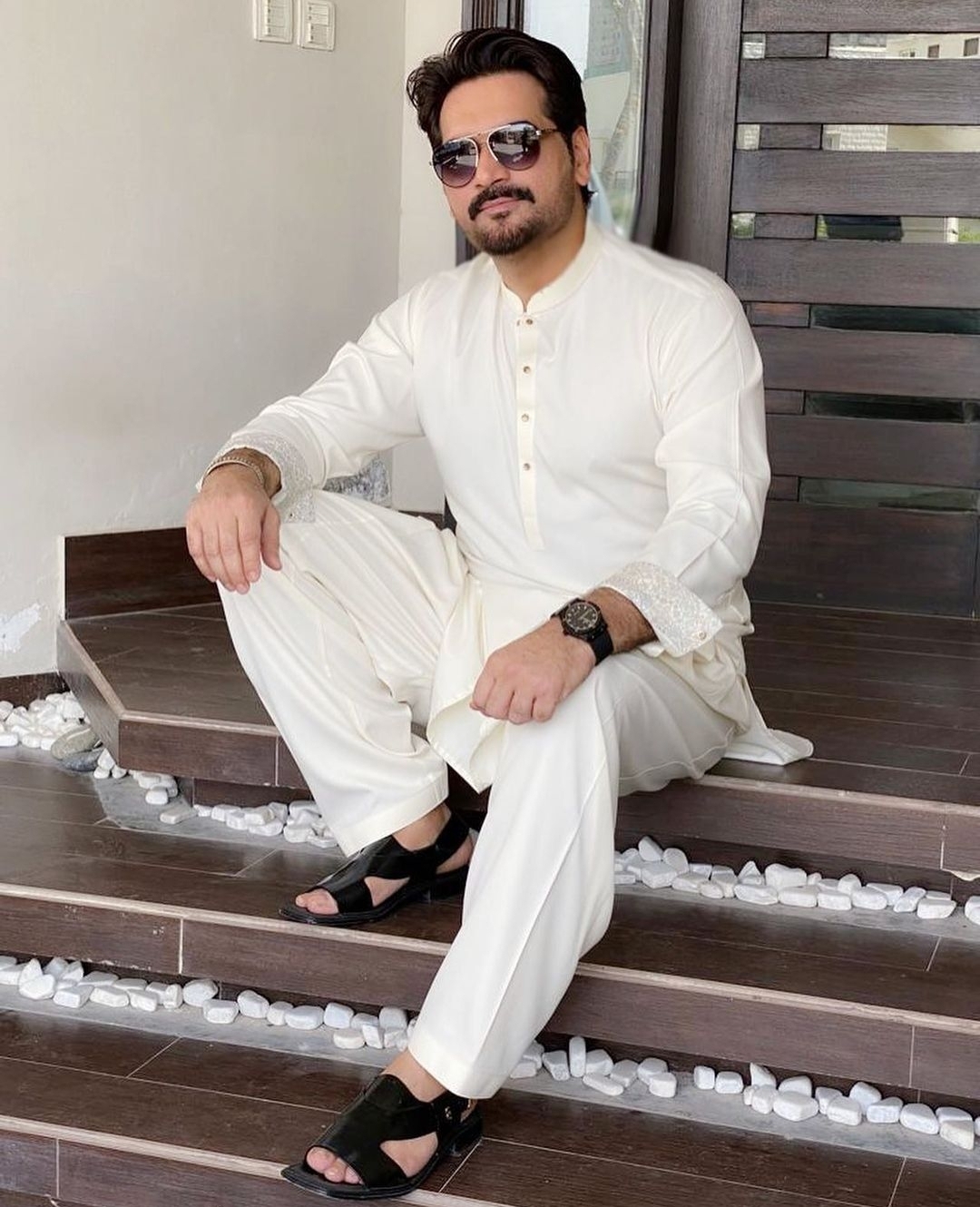 Humayun Saeed Family Pictures From Eid Get together | Reviewit.pk