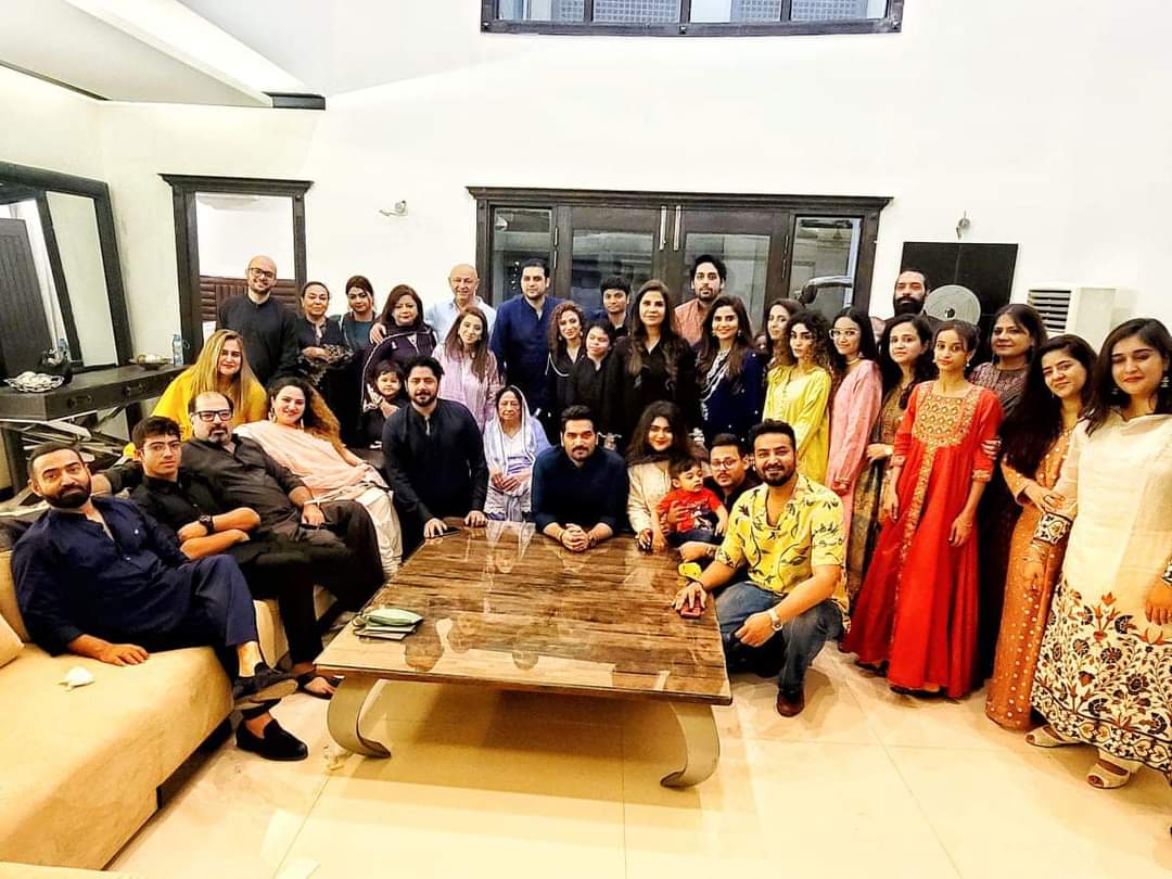 Humayun Saeed Family Pictures From Eid Get together | Reviewit.pk