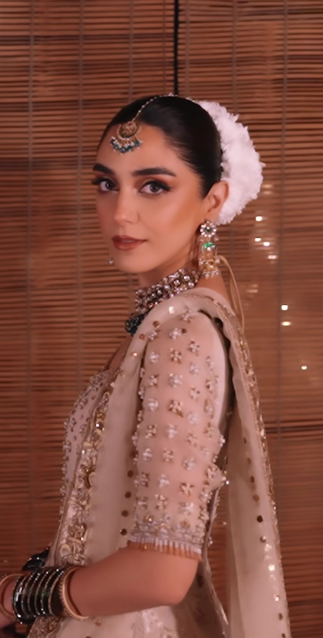 Maya Ali & Bilal Ashraf Beautiful Nikah Look From Yunhi | Reviewit.pk