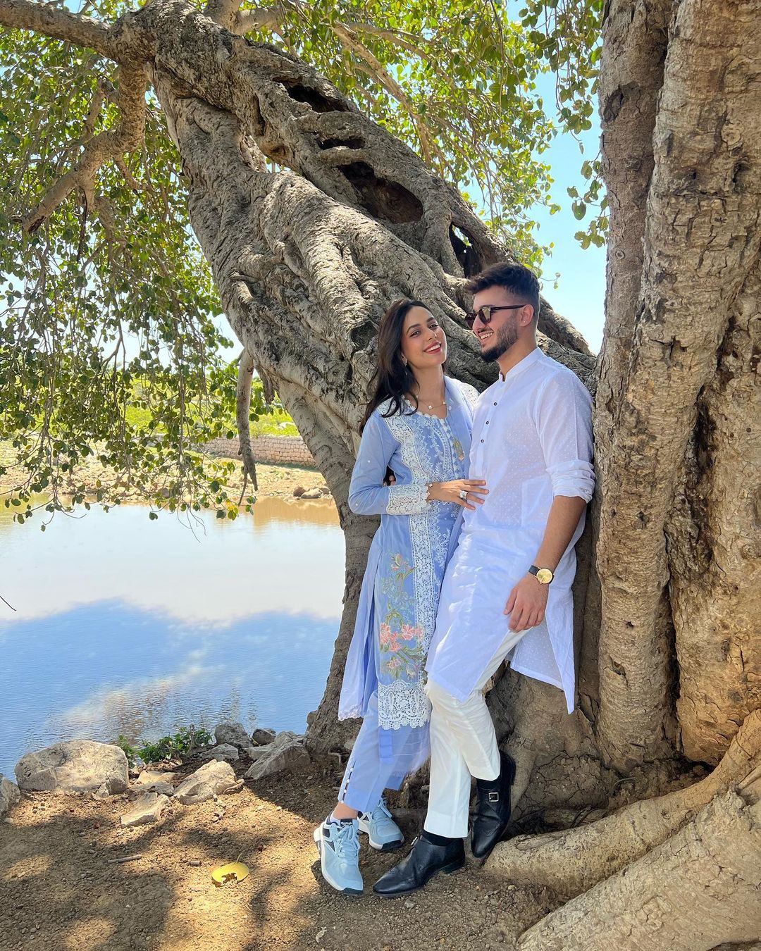 Shahveer Jafry Celebrates Third Day Of Eid At Wife Ayesha Beig's ...