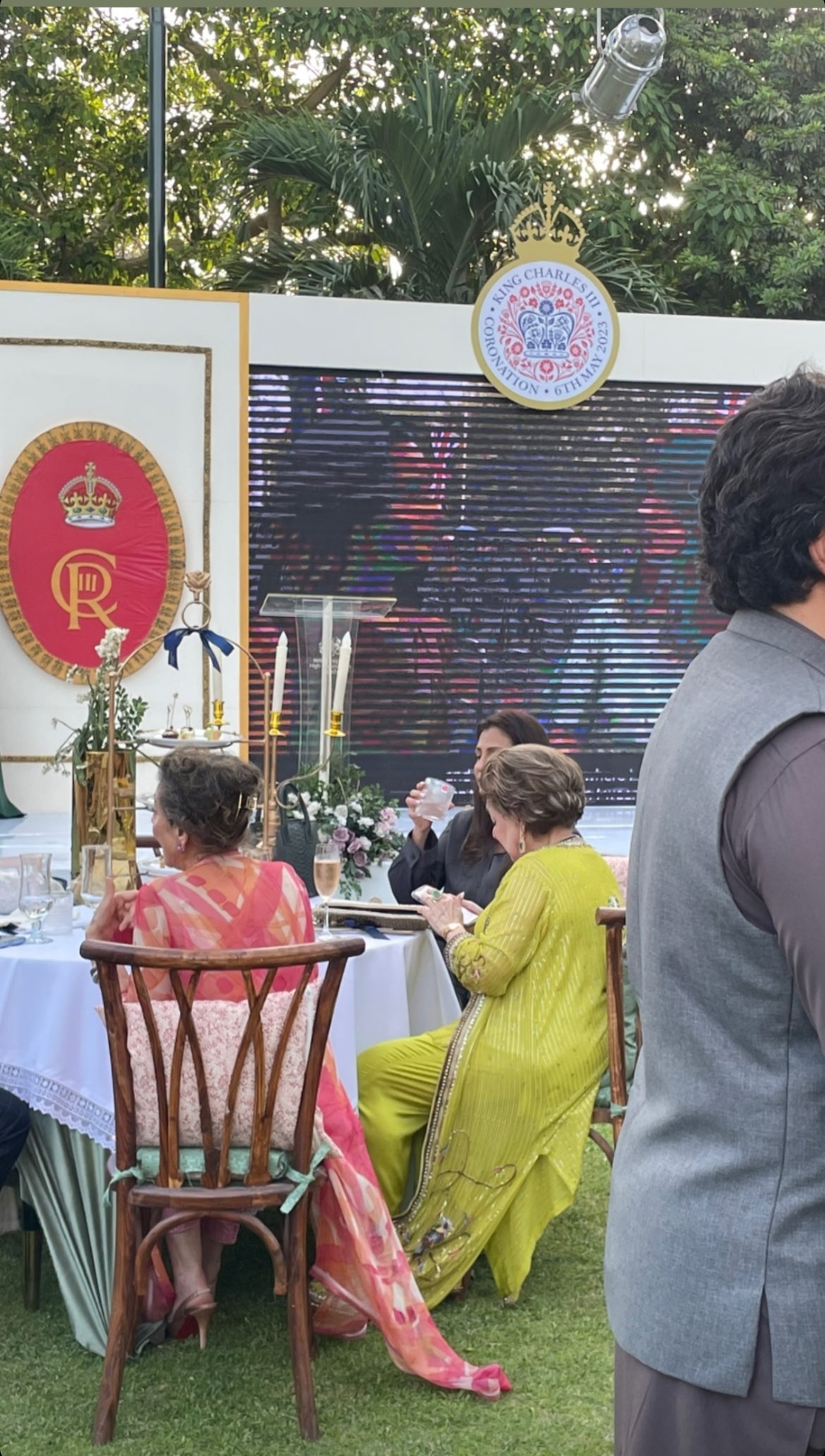 Ali Gul Pir With Wife From King Charles Coronation Screening Ceremony ...