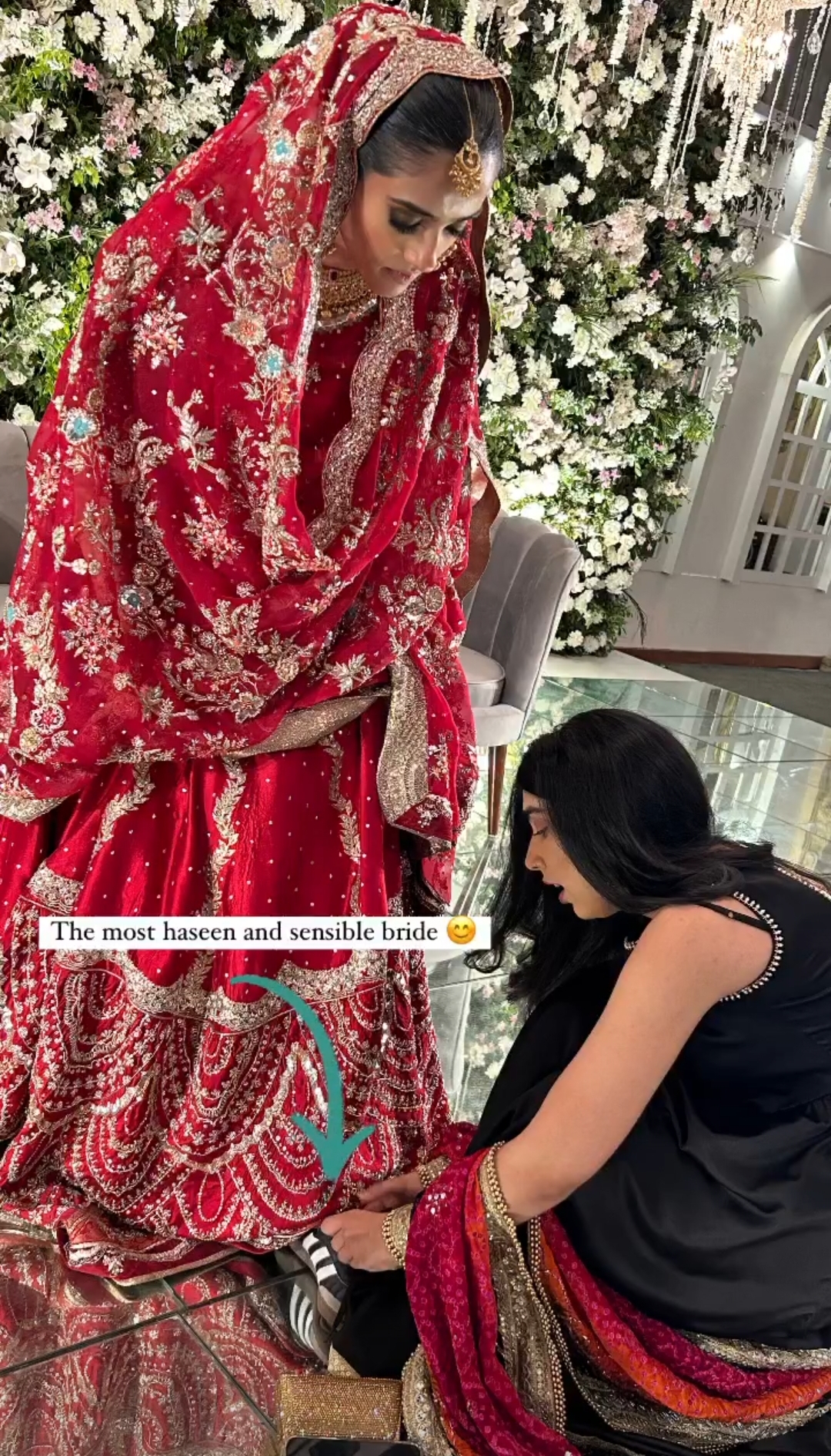 Sajal Aly and Ahad Raza Mir Spotted At a Wedding | Reviewit.pk