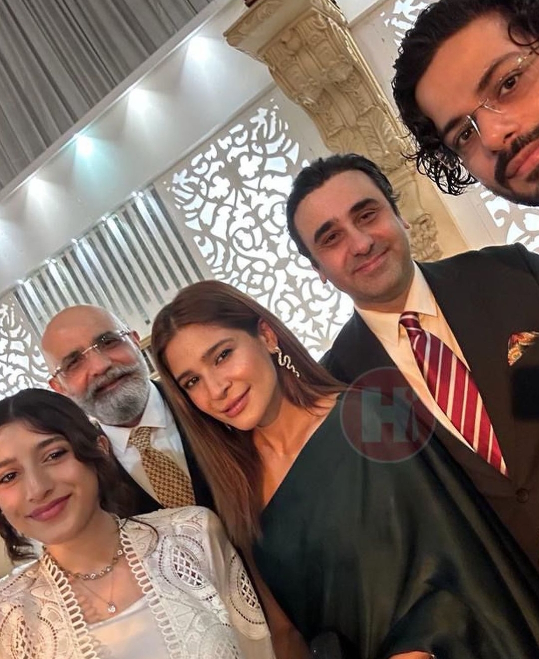 Sajal Aly and Ahad Raza Mir Spotted At a Wedding | Reviewit.pk