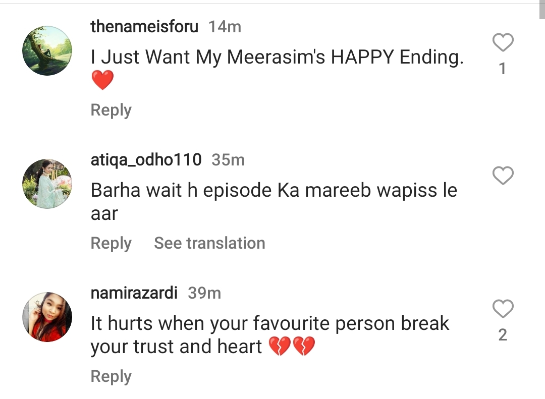 Fans predict about Meerab & Murtasim’s future in Tere Bin drama - The ...
