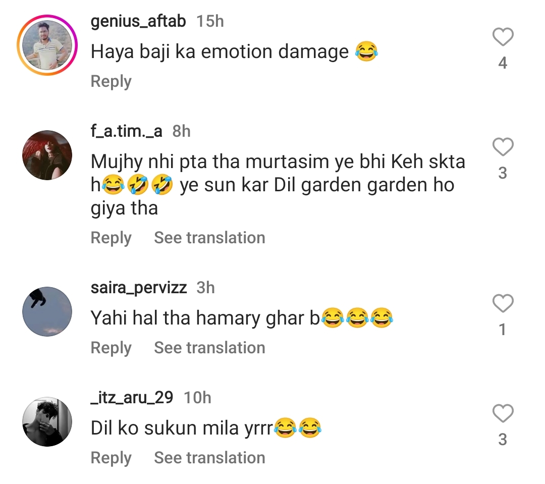 Fans Love Tere Bin's Epic Scene In Which Murtasim Tells Haya Off | Reviewit.pk
