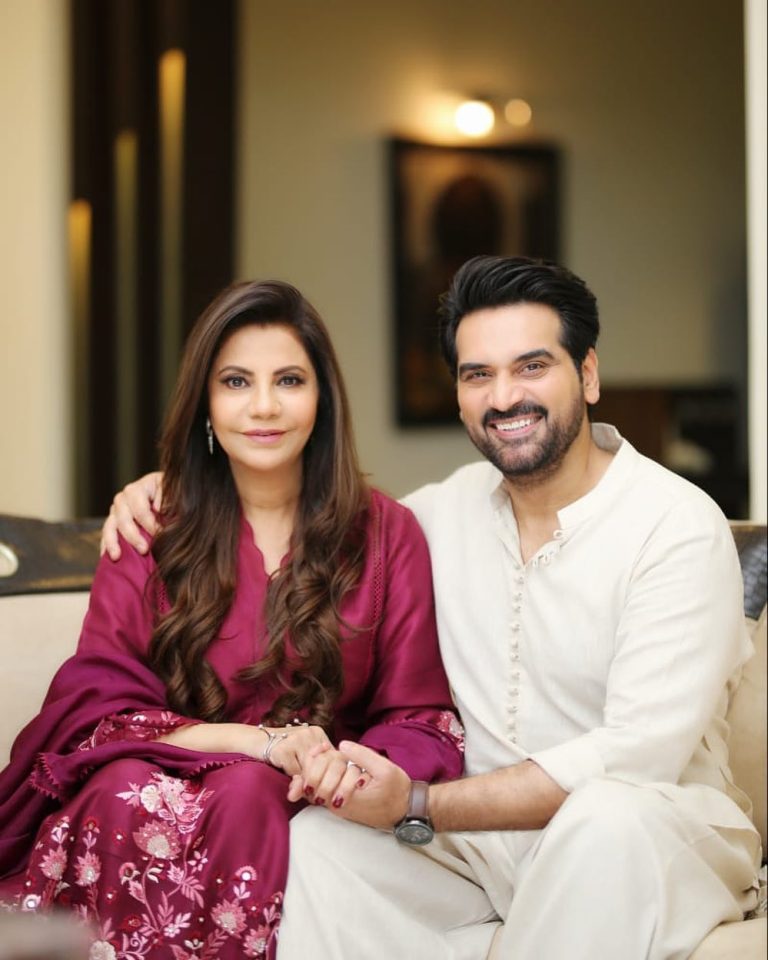 Humayun Saeed's Sweet Anniversary Wish For Wife Samina | Reviewit.pk