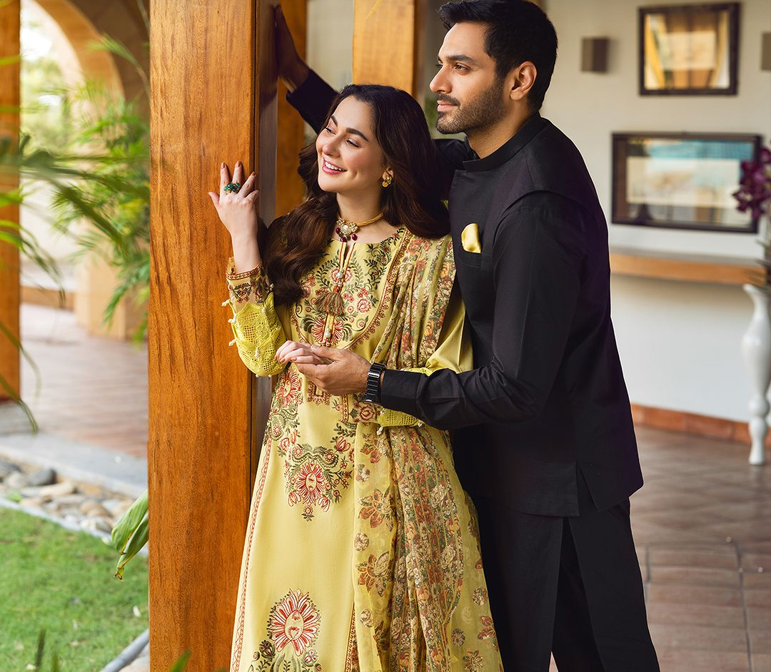 Hania Aamir And Wahaj Ali Romantic Shoot For Nishat Linen | Reviewit.pk