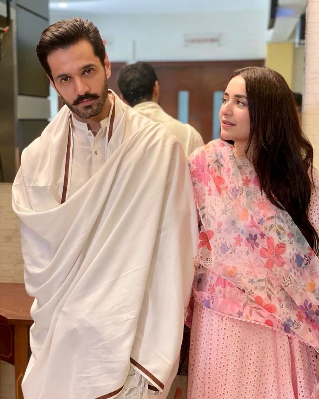 Yumna Zaidi And Wahaj Ali's Romantic Nikkah Themed Shoot By Maha's ...