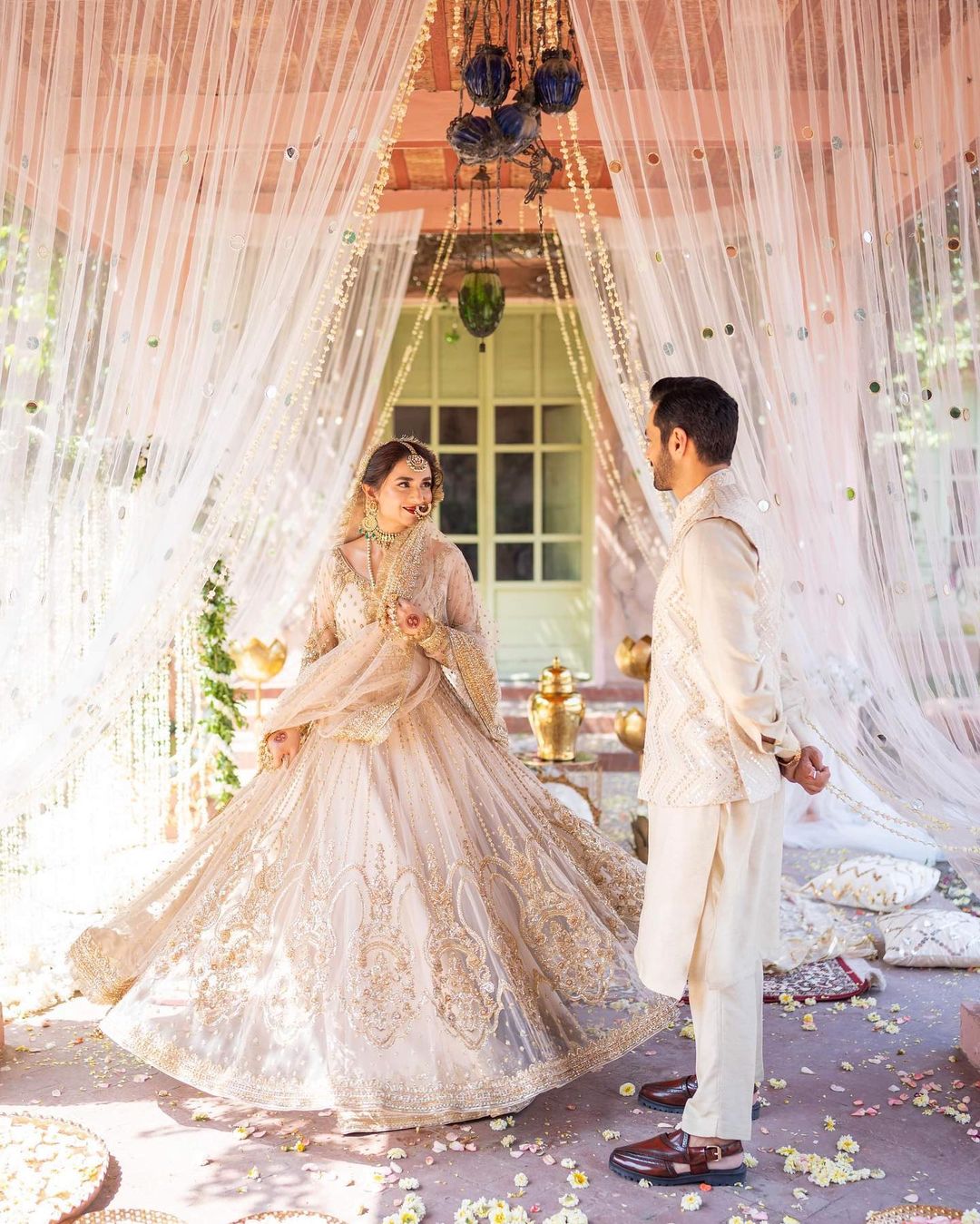 Yumna Zaidi And Wahaj Ali's Romantic Nikkah Themed Shoot By Maha's ...