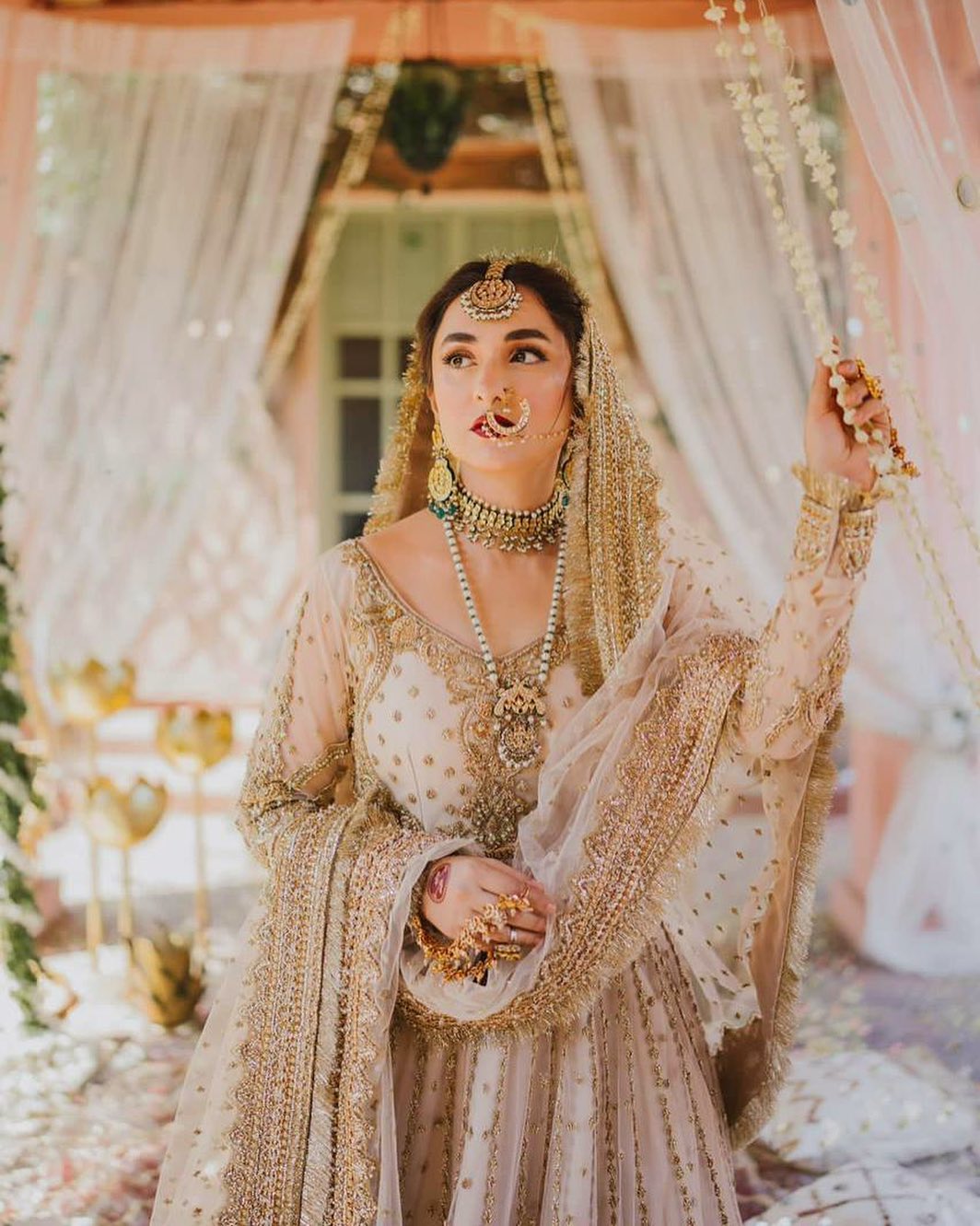 Yumna Zaidi And Wahaj Ali's Romantic Nikkah Themed Shoot By Maha's ...