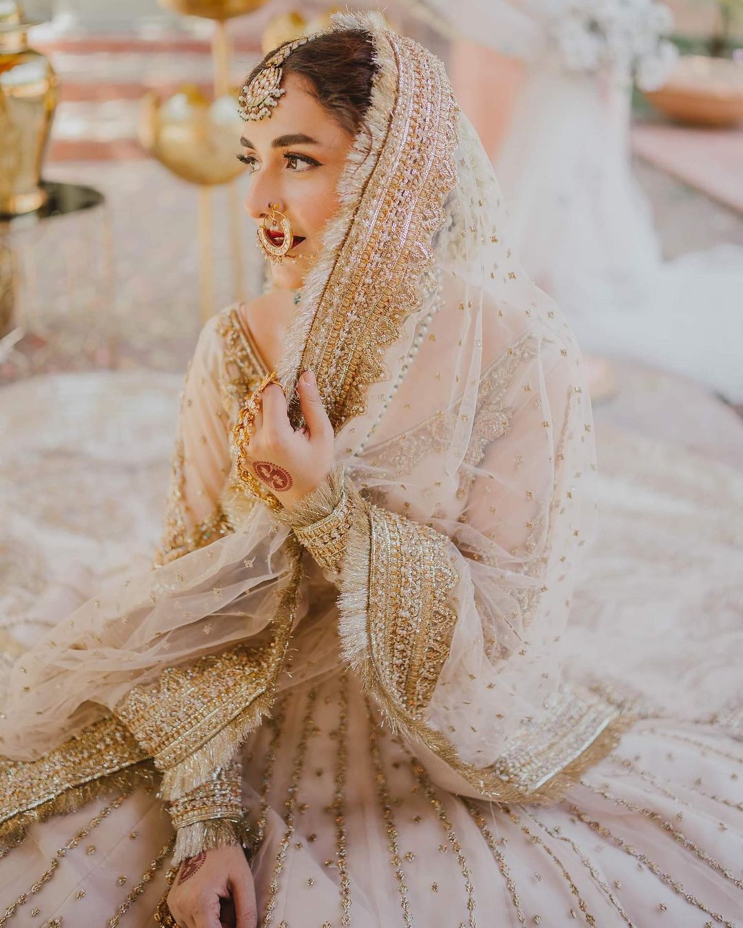Yumna Zaidi And Wahaj Ali's Romantic Nikkah Themed Shoot By Maha's ...