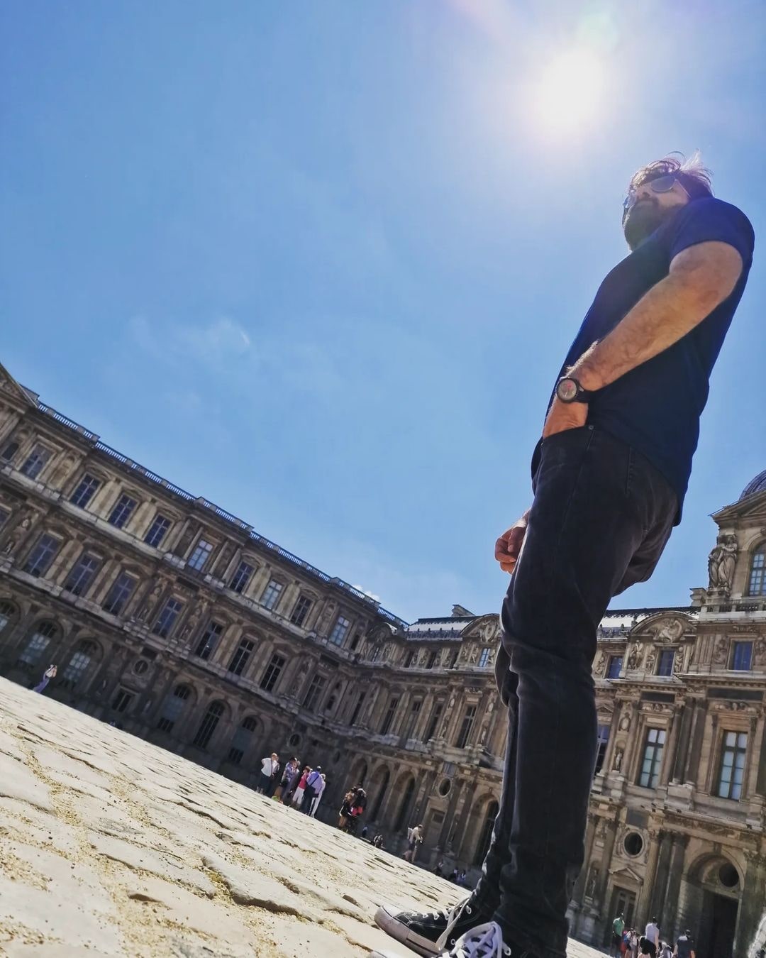 Syed Jibran At The Louvre With Son Yoel | Reviewit.pk