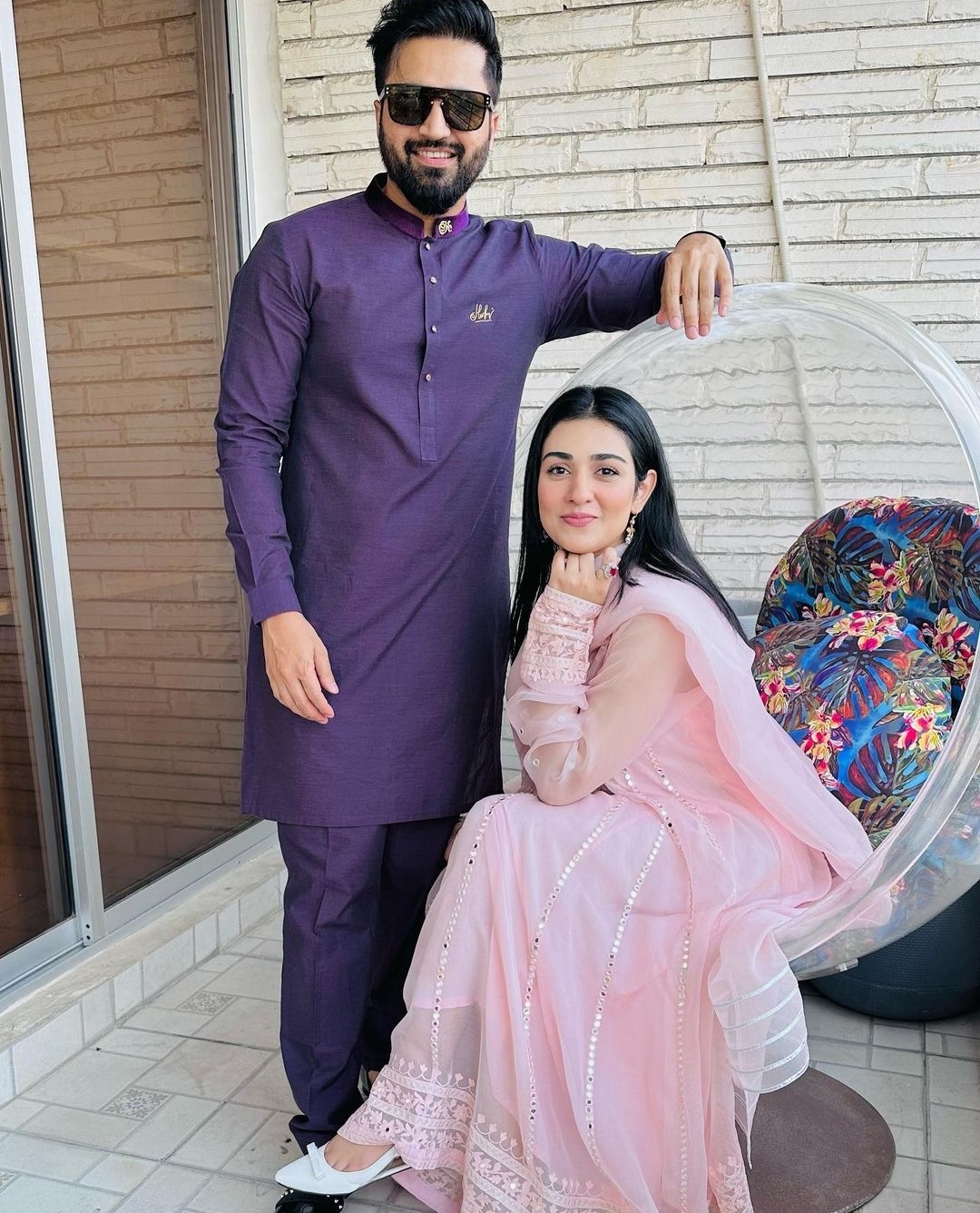 Sarah Khan & Falak Shabir Adorable Eid Clicks | Reviewit.pk