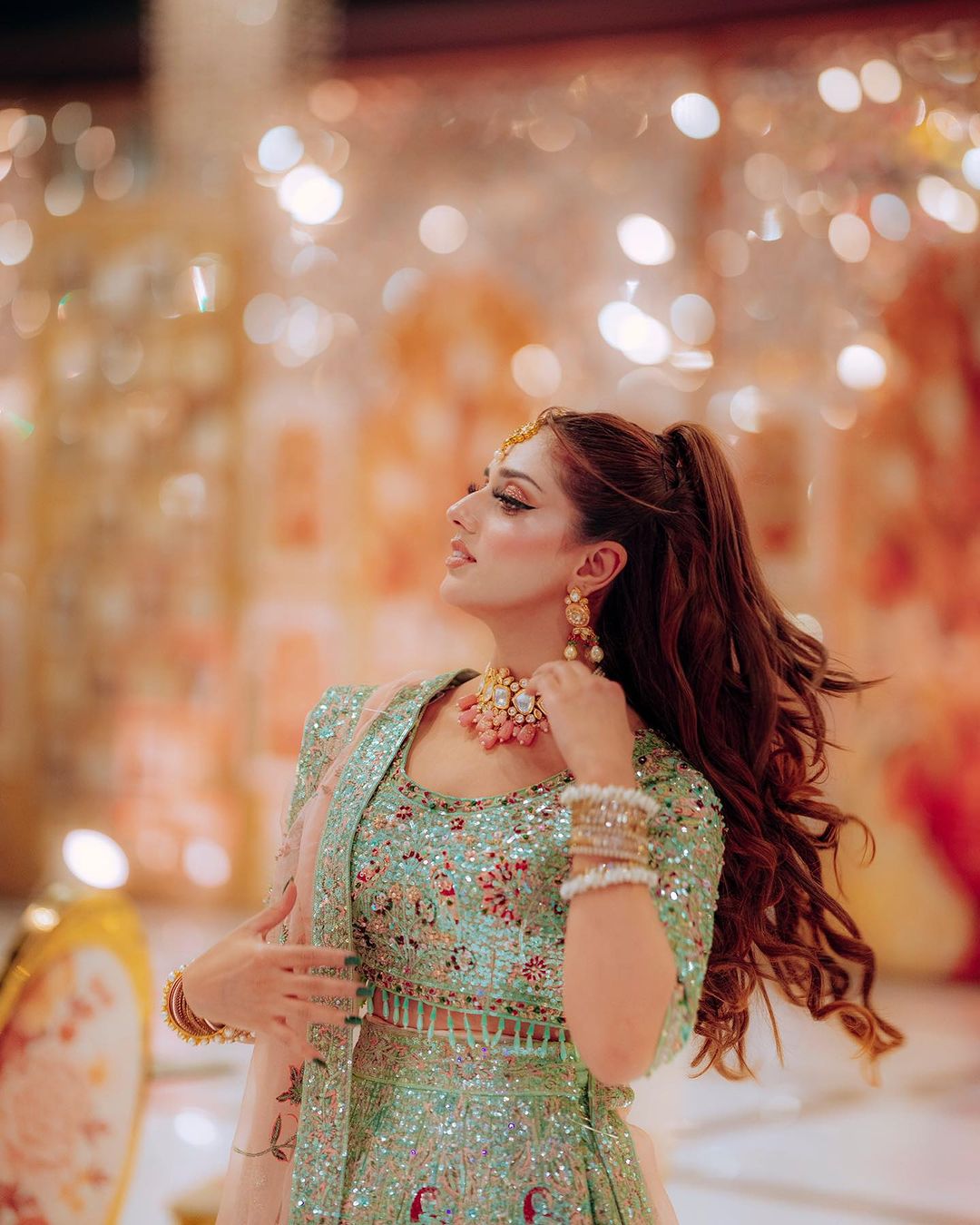 Tiktok Stars Share Their HD Pictures From Sehar Hayat's Mehndi Event ...