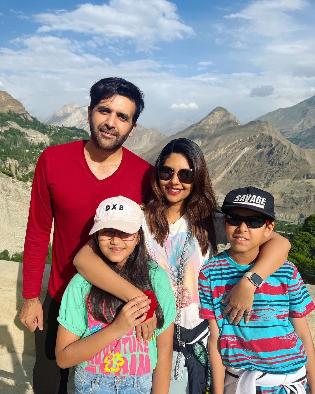 Sunita Marshall And Hassan Ahmed Take Their Kids To Baltit Fort ...