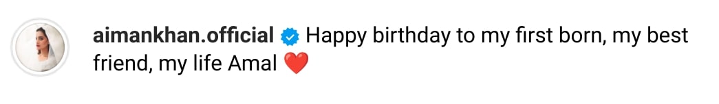 Amal Gets Birthday Wishes From Family | Reviewit.pk