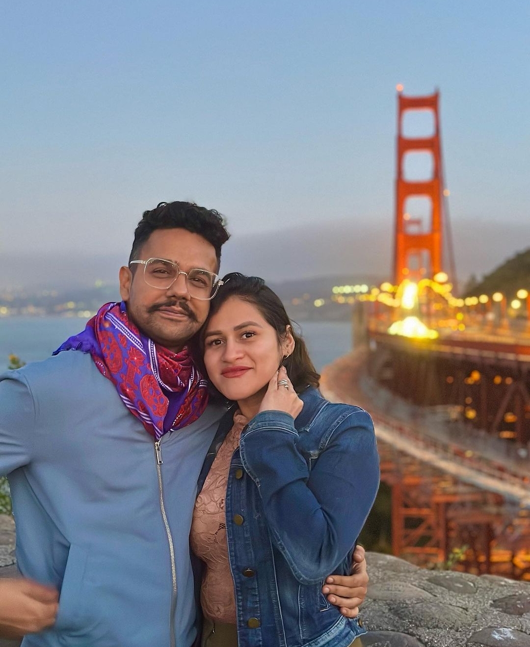 Ali Gul Pir's New Pictures with Wife Azeemah Nakhoda in USA