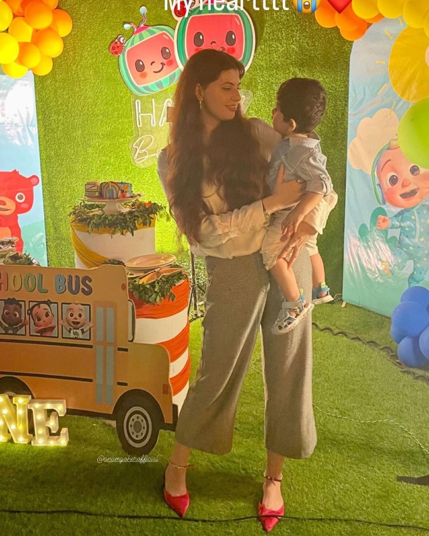 Goher Mumtaz & Anam Goher Celebrate Son Suleiman's First Birthday ...