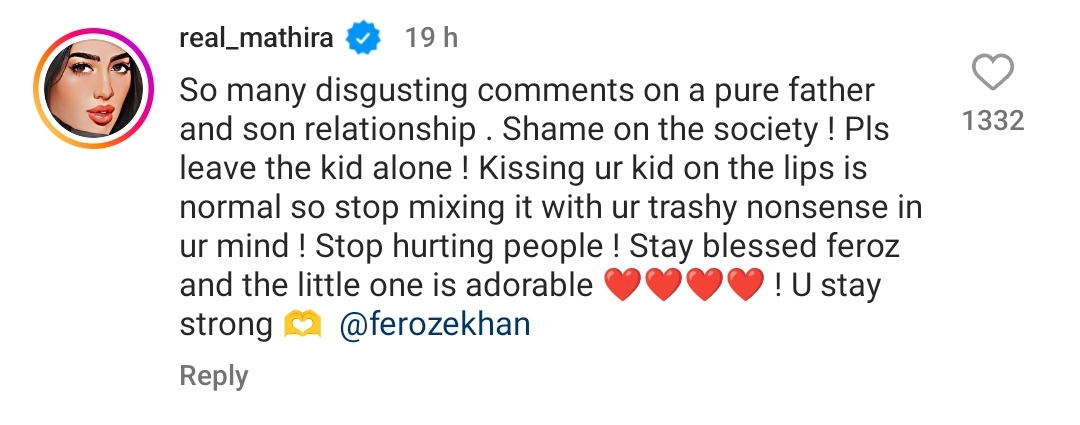 Feroze Khan's Picture With Son Sparks Public Debate | Reviewit.pk