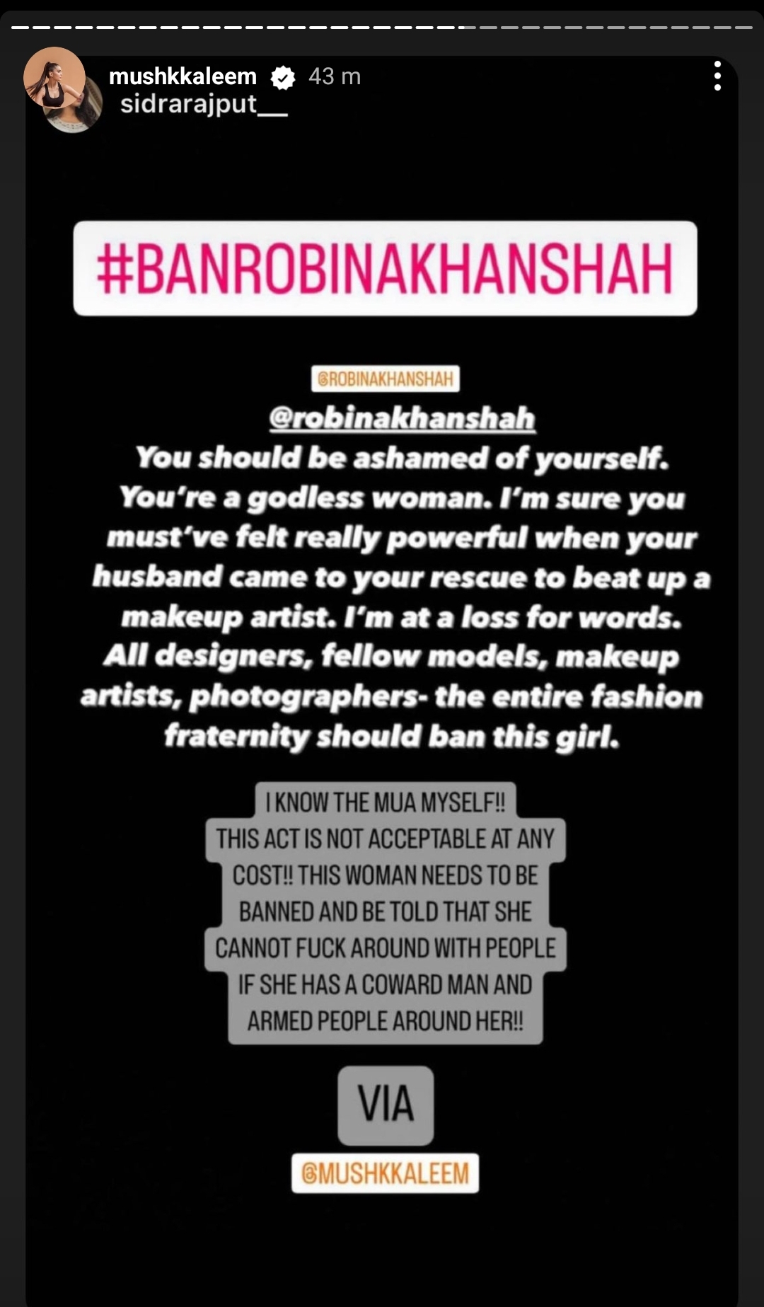 Mushk Kaleem Calls Out Model for Beating MUA | Reviewit.pk