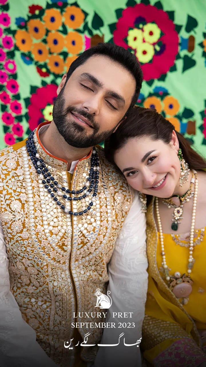 Hania Aamir- Ahmed Ali Akbar Are Stunners In Ali Xeeshan Shoot | Reviewit.pk