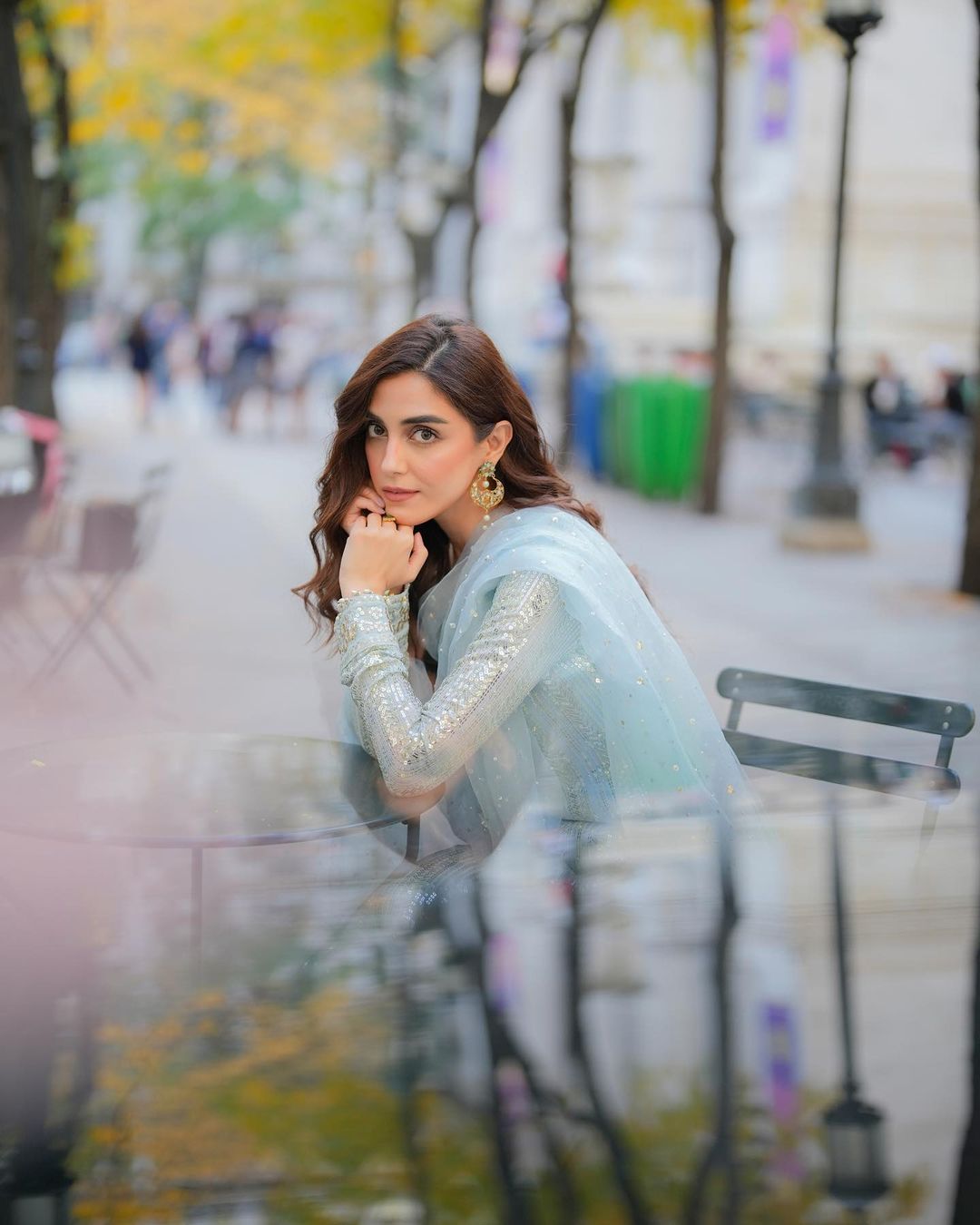 Maya Ali's Stunning Photoshoot From USA in Eastern Wear | Reviewit.pk