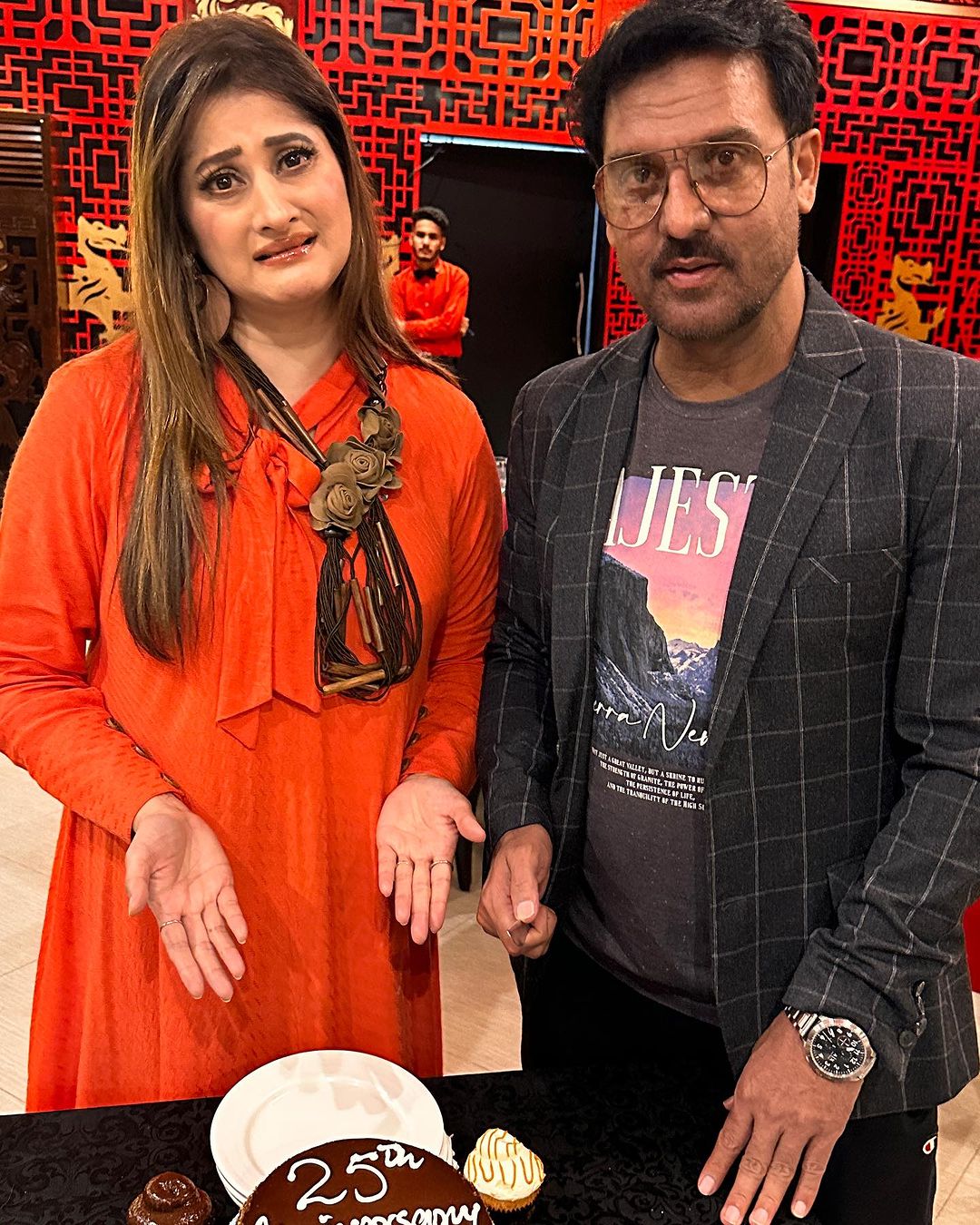 Sahiba And Rambo Celebrate 25 Years Of Marriage | Reviewit.pk