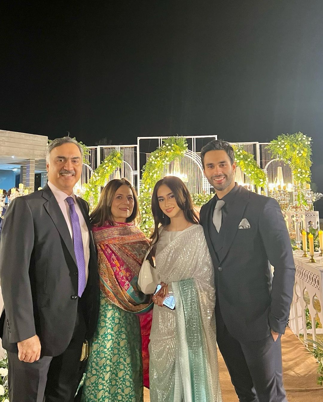 Ameer Gilani Shares Family Pictures From A Wedding | Reviewit.pk