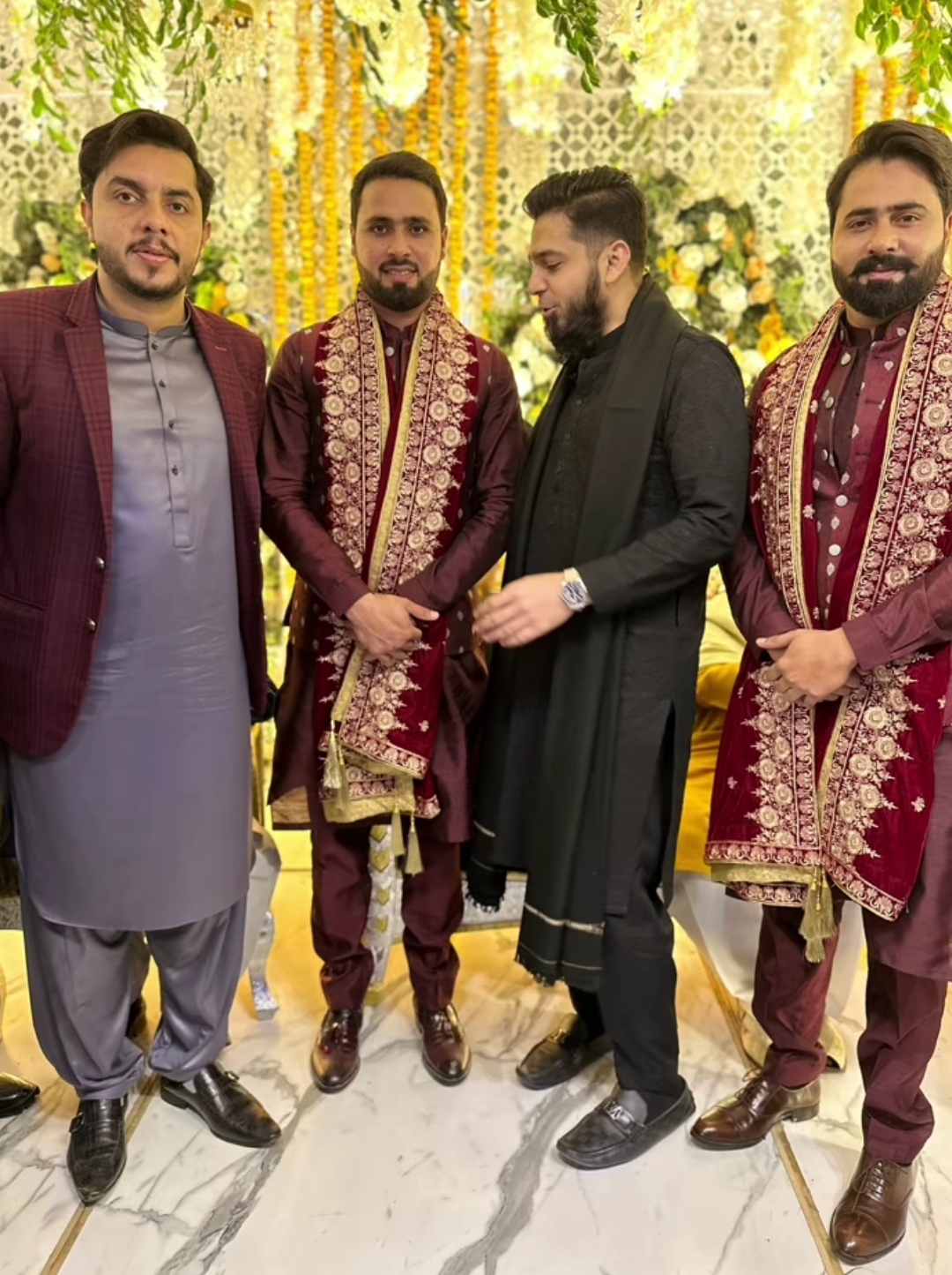 Cricketer Faheem Ashraf Mehndi Event Pictures & Videos | Reviewit.pk