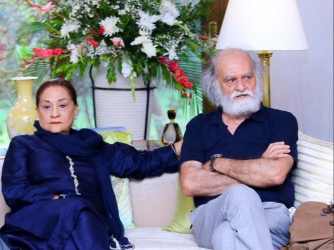 Beautiful Couple Samina Ahmad & Manzar Sehbai New Clicks | Reviewit.pk