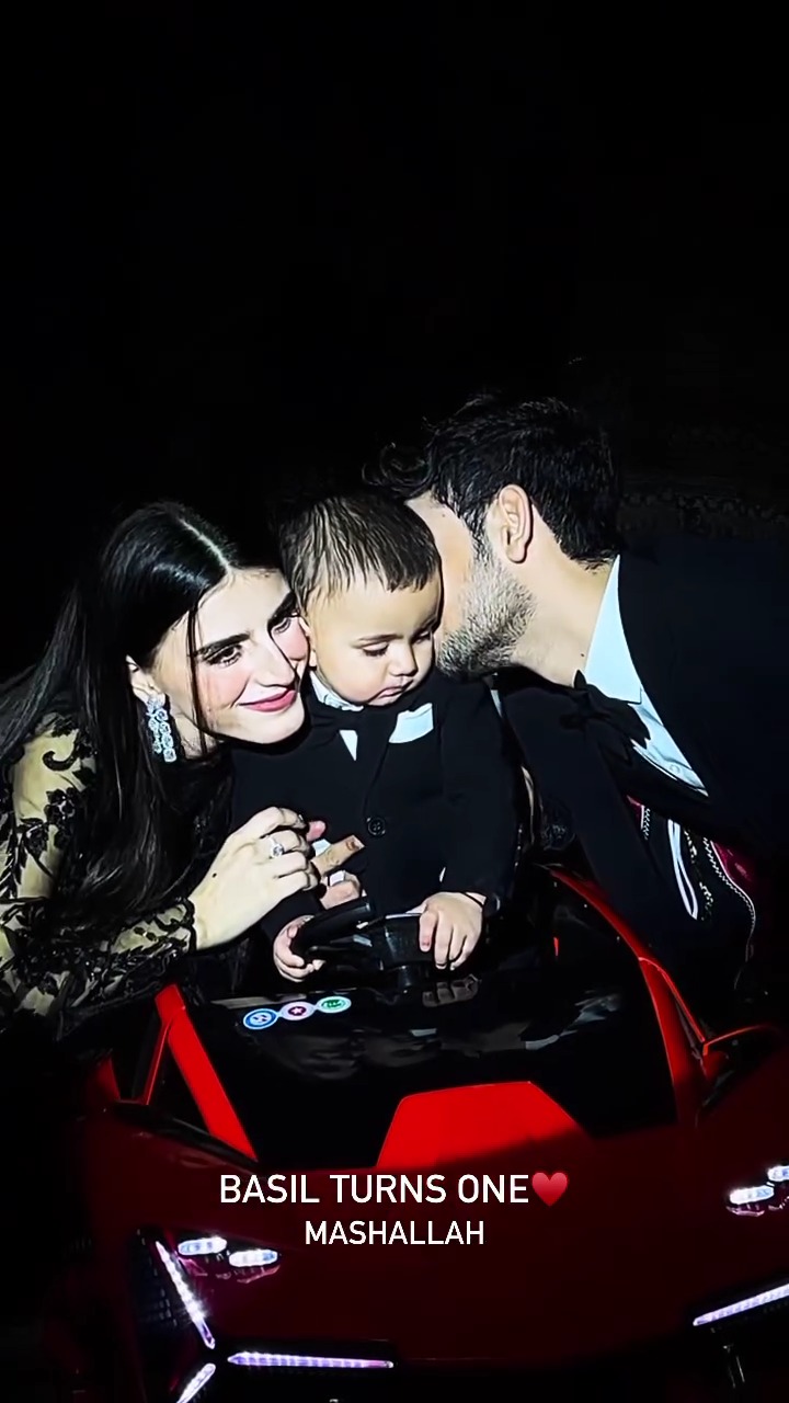 Maaz Safder Celebrates Son's First Birthday | Reviewit.pk