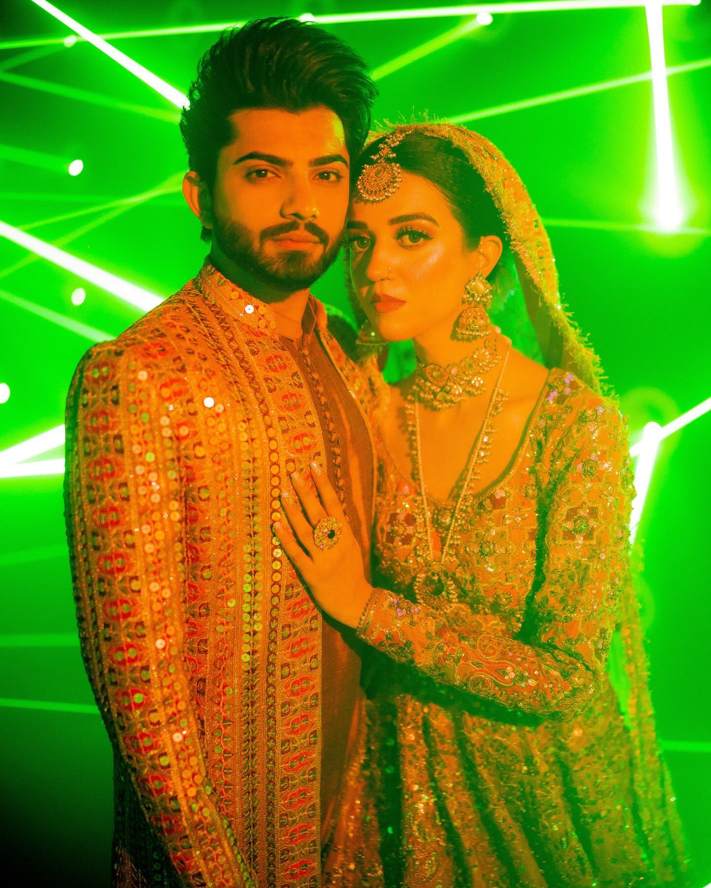 Zarnab Fatima-Laraib Khalid Sports Car Themed Walima Shoot | Reviewit.pk