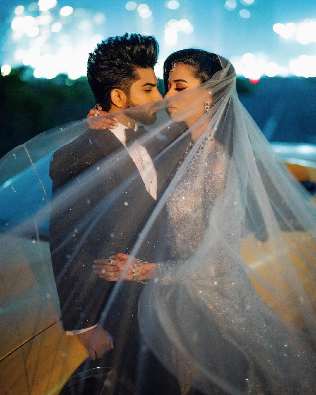 Zarnab Fatima-Laraib Khalid Sports Car Themed Walima Shoot | Reviewit.pk