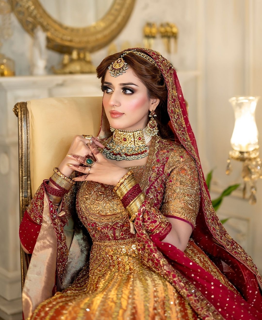 Gorgeous Bridal Photoshoot Of Jannat Mirza | Reviewit.pk