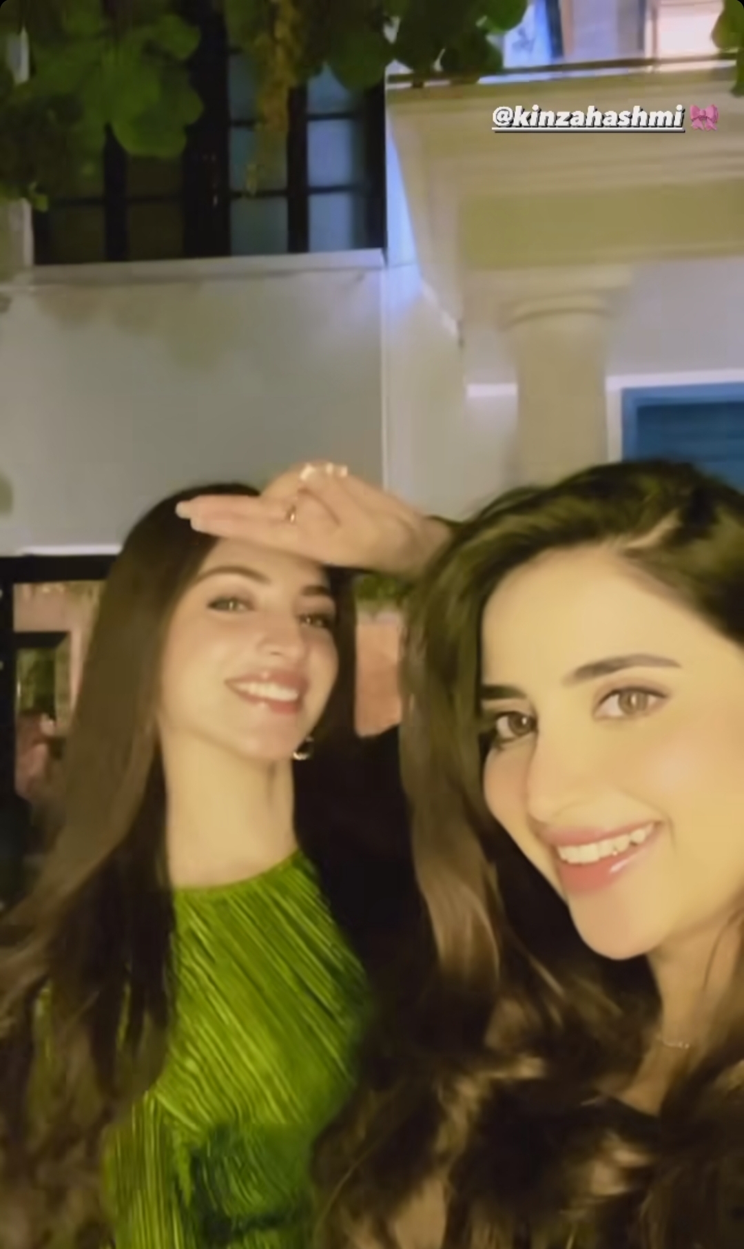 Sajal Aly & Kinza Hashmi Enjoying the Christmas Celebration | Reviewit.pk