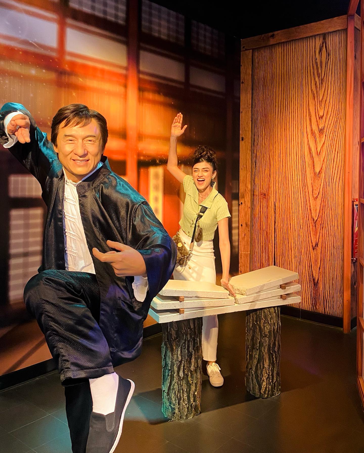 Actress Rehma Zaman Pictures From Madame Tussauds Studio Dubai ...