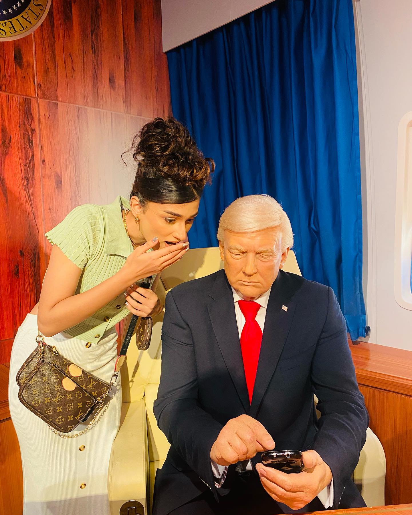 Actress Rehma Zaman Pictures From Madame Tussauds Studio Dubai ...