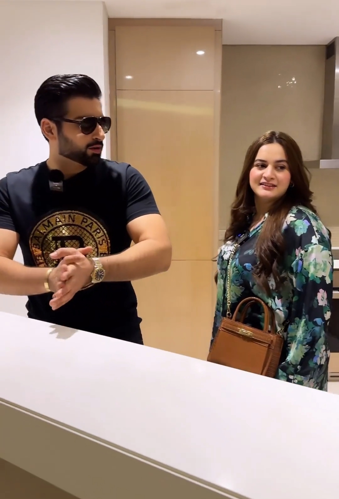Aiman and Muneeb's New Instagram Reel & Pictures From Dubai | Reviewit.pk