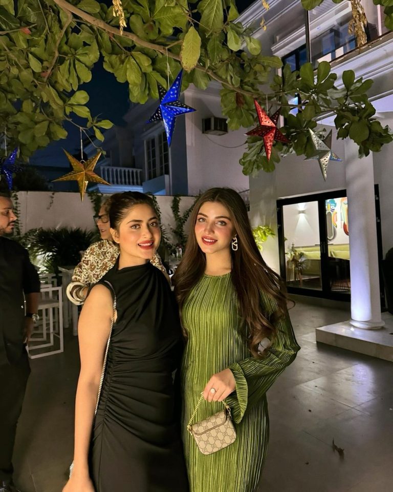 Sajal Aly & Kinza Hashmi Enjoying the Christmas Celebration | Reviewit.pk