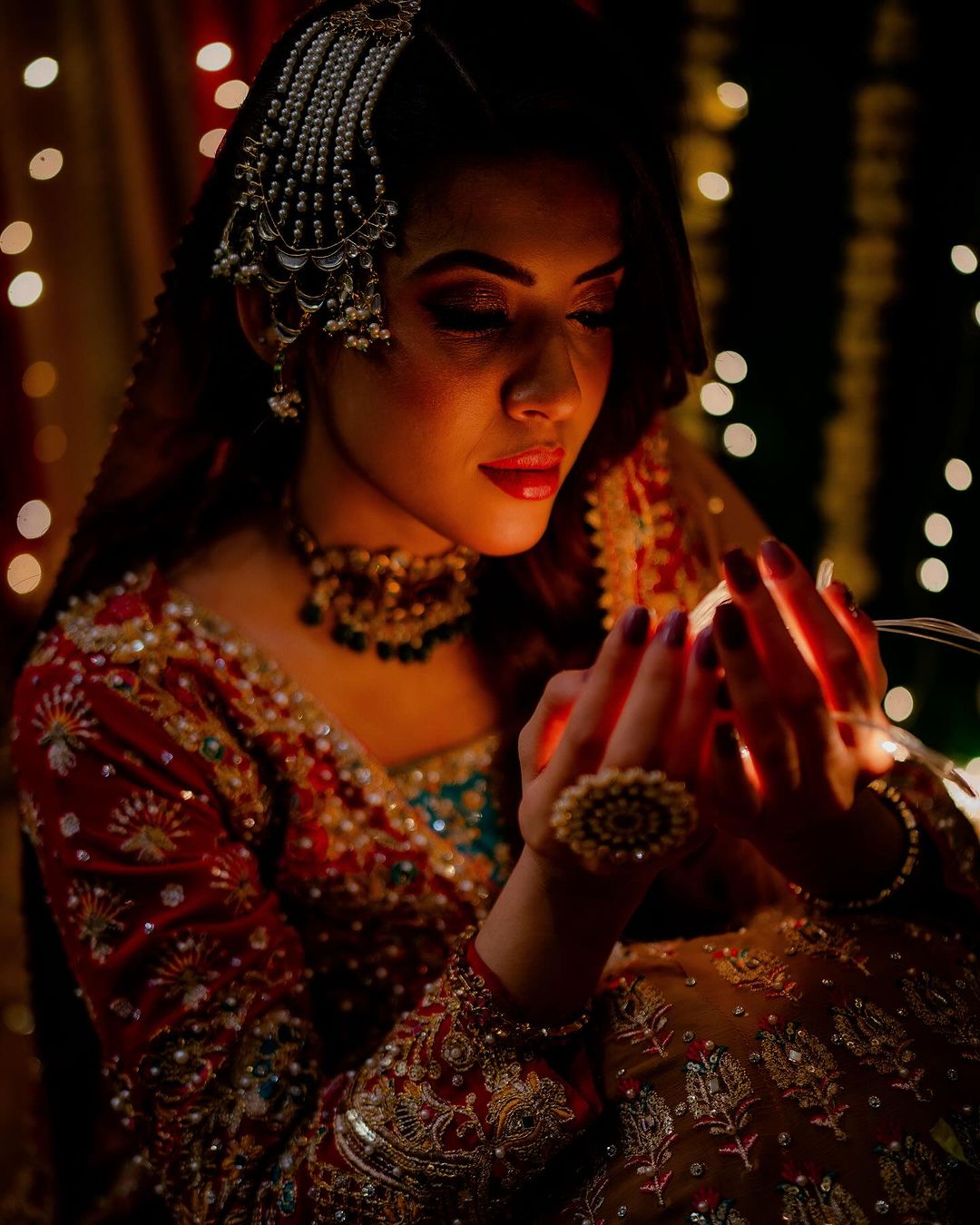 Actress & Tiktoker Aiman Zaman's Sangeet Event Pictures | Reviewit.pk