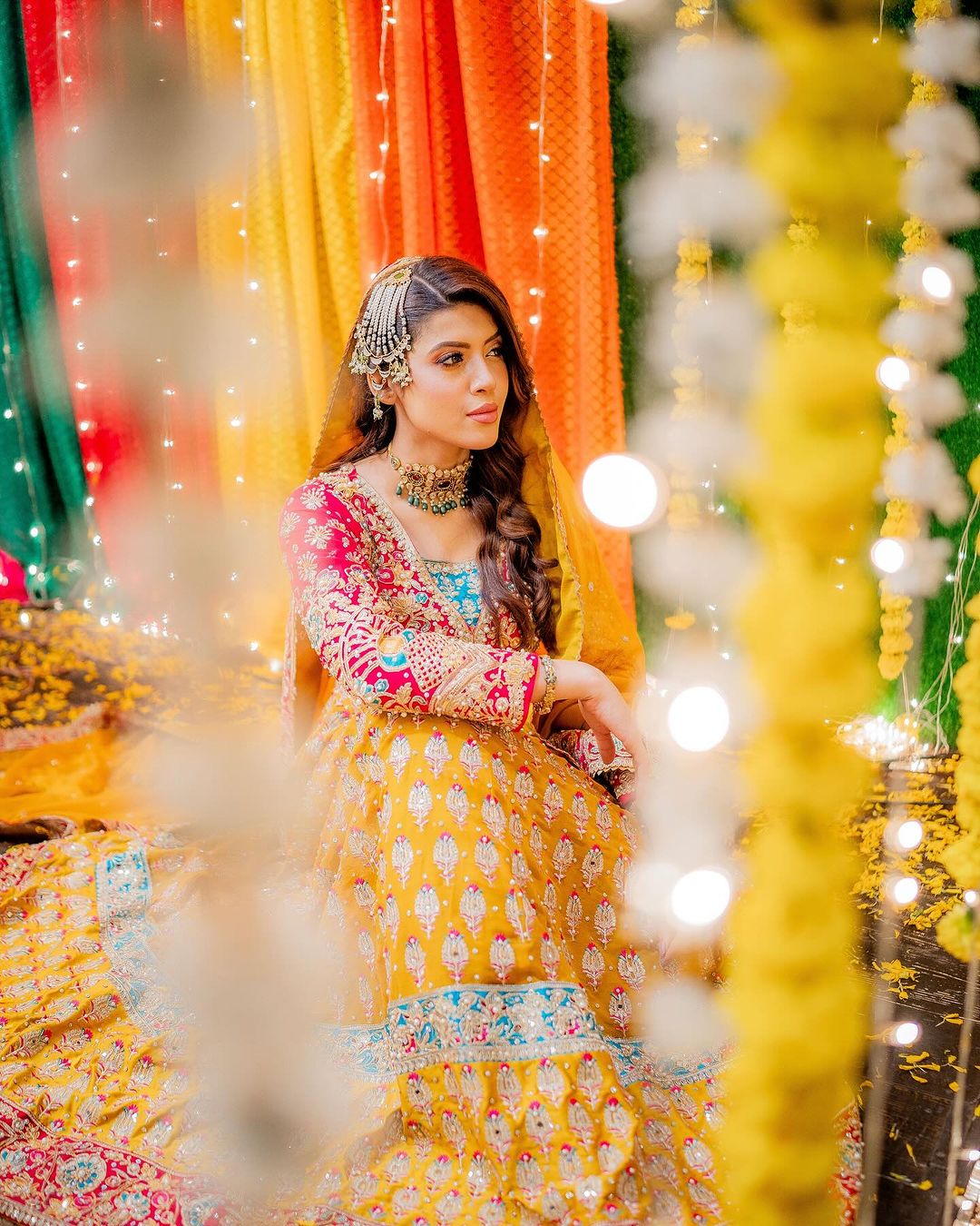 Actress & Tiktoker Aiman Zaman's Sangeet Event Pictures | Reviewit.pk