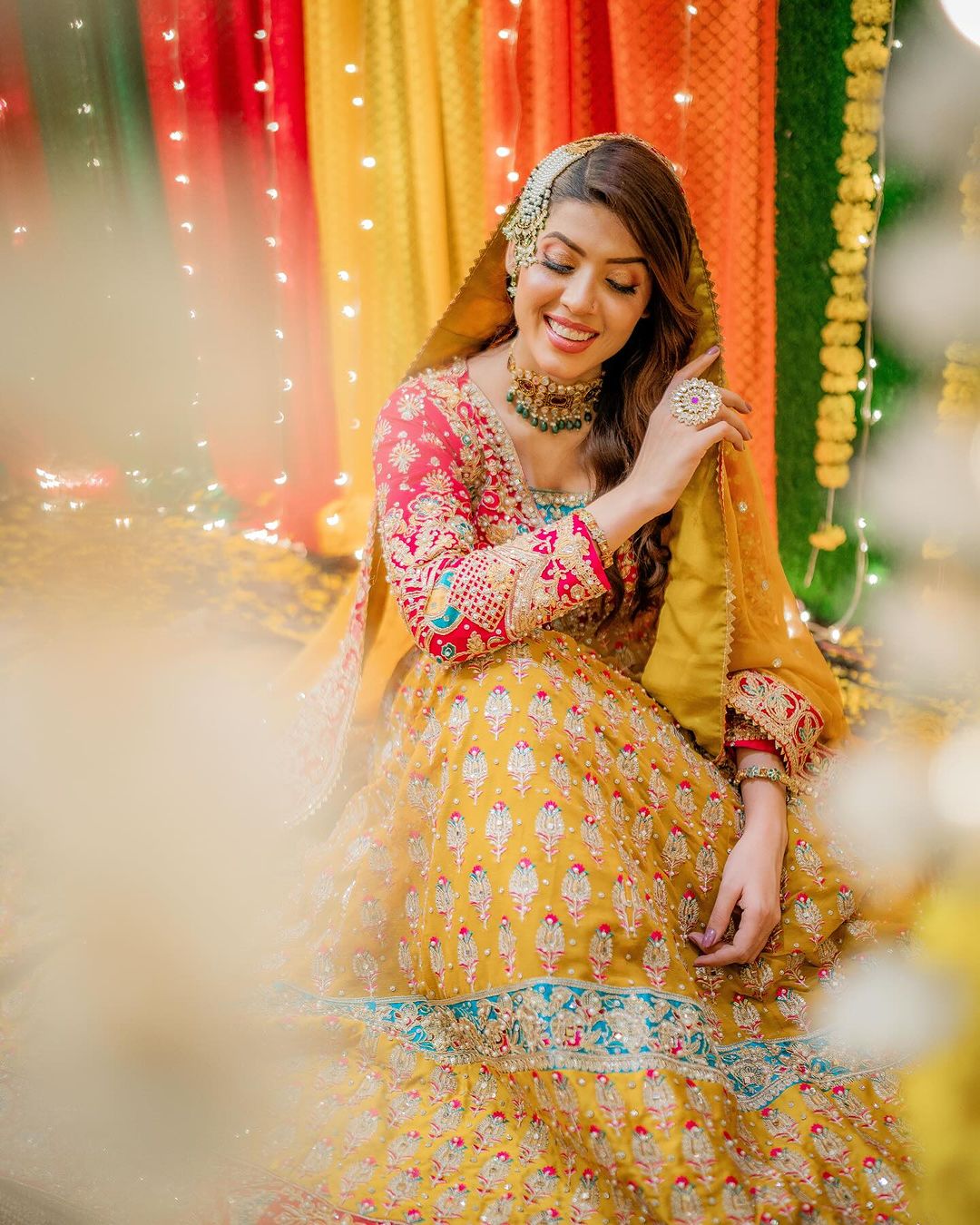 Actress & Tiktoker Aiman Zaman's Sangeet Event Pictures | Reviewit.pk