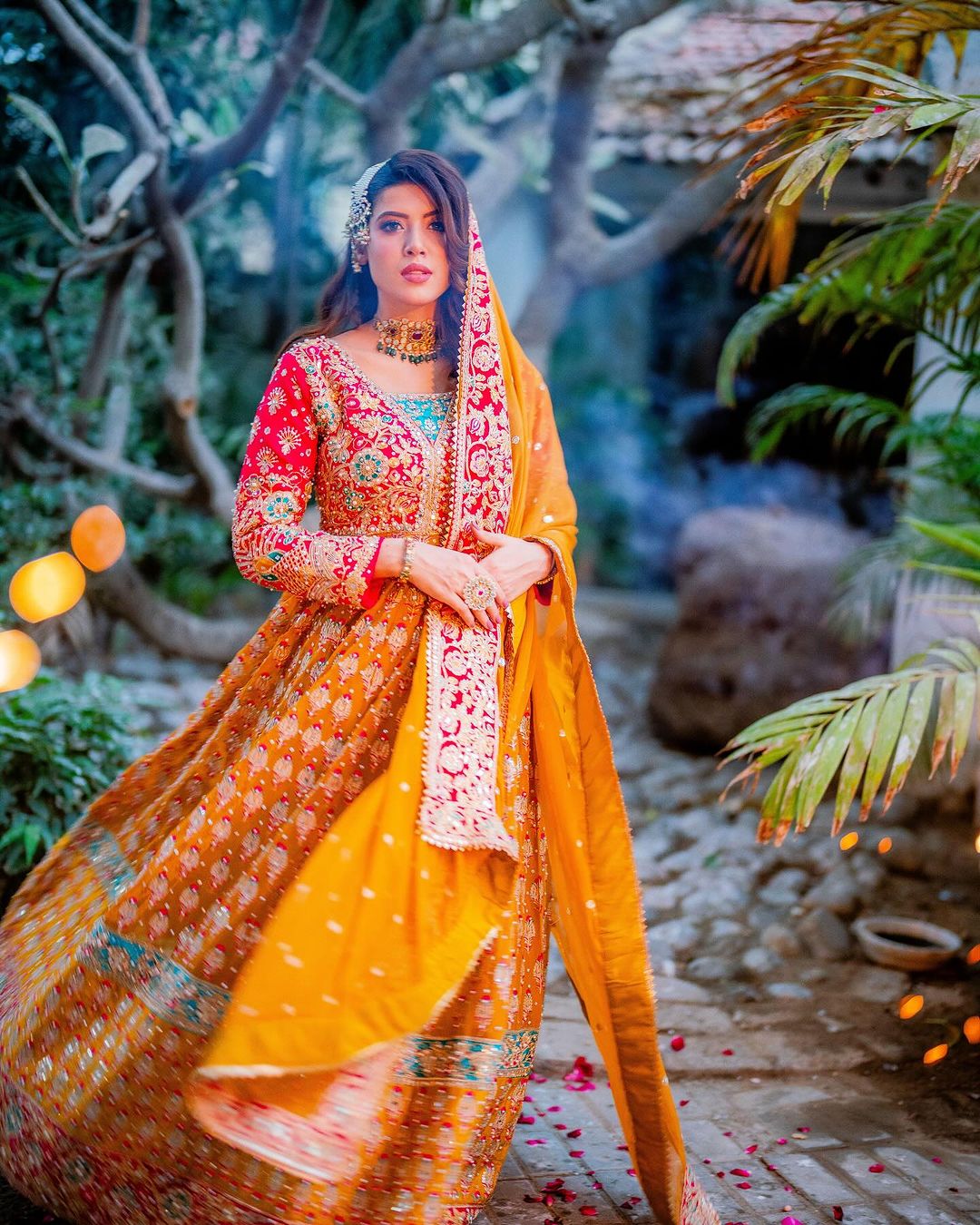 Actress & Tiktoker Aiman Zaman's Sangeet Event Pictures | Reviewit.pk