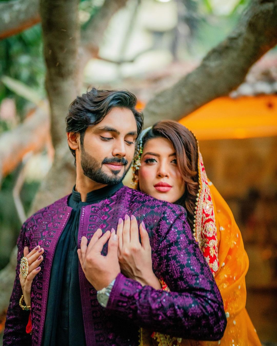 Actress & Tiktoker Aiman Zaman's Sangeet Event Pictures | Reviewit.pk