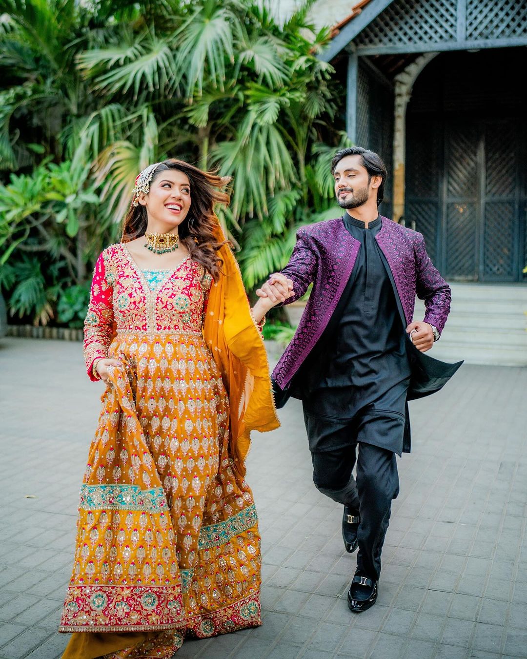 Actress & Tiktoker Aiman Zaman's Sangeet Event Pictures | Reviewit.pk