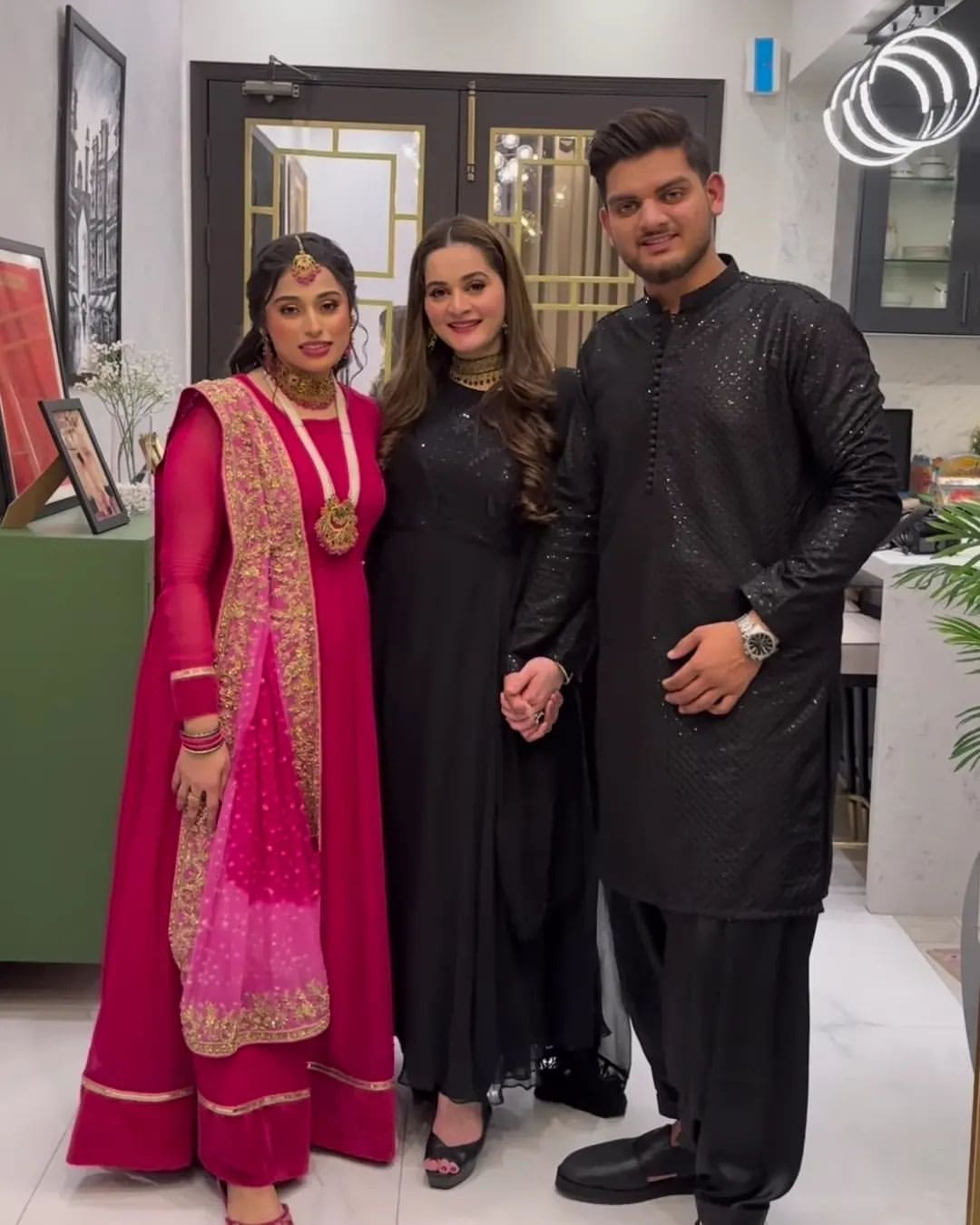 Aiman And Minal Khan's Brother Maaz Khan's Second Dholki | Reviewit.pk