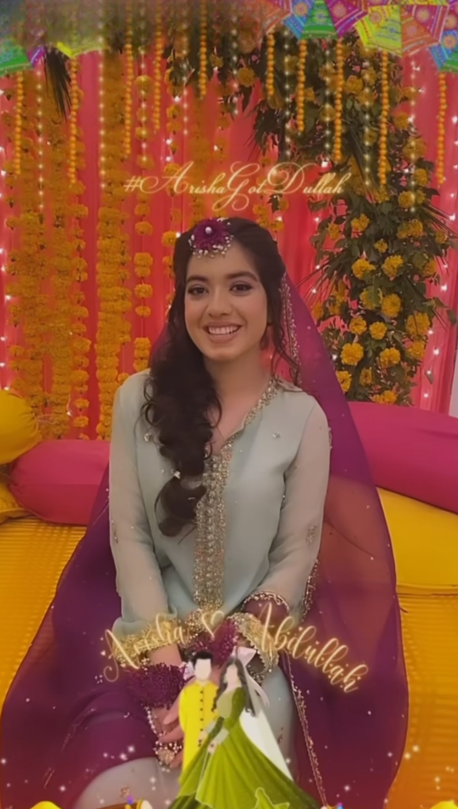 Inside actor Arisha Razi’s colorful Dholki function; See Pictures ...