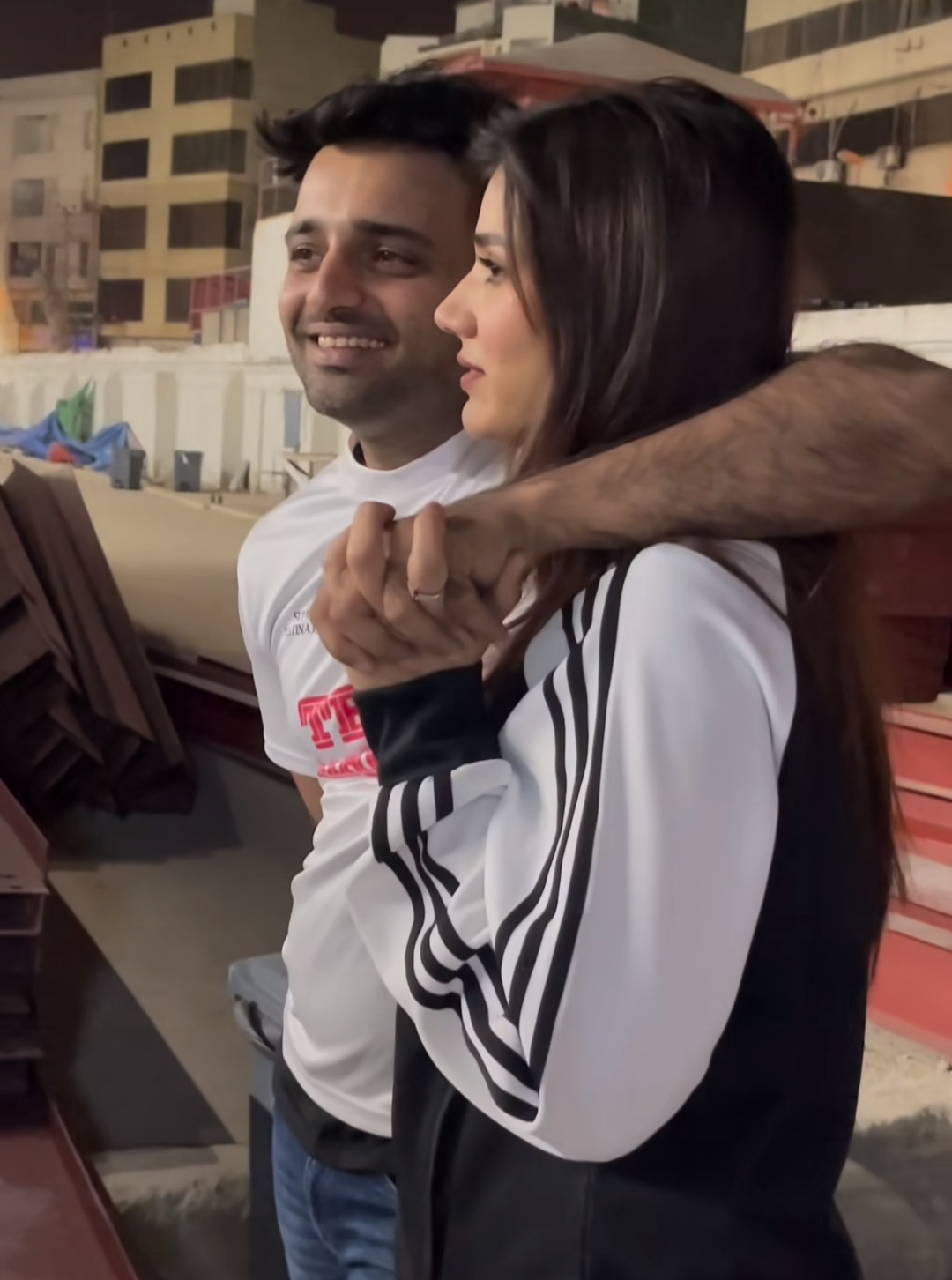 Kiran Ashfaque Adorable Pictures With Husband Hamza Ali Chaudhary ...