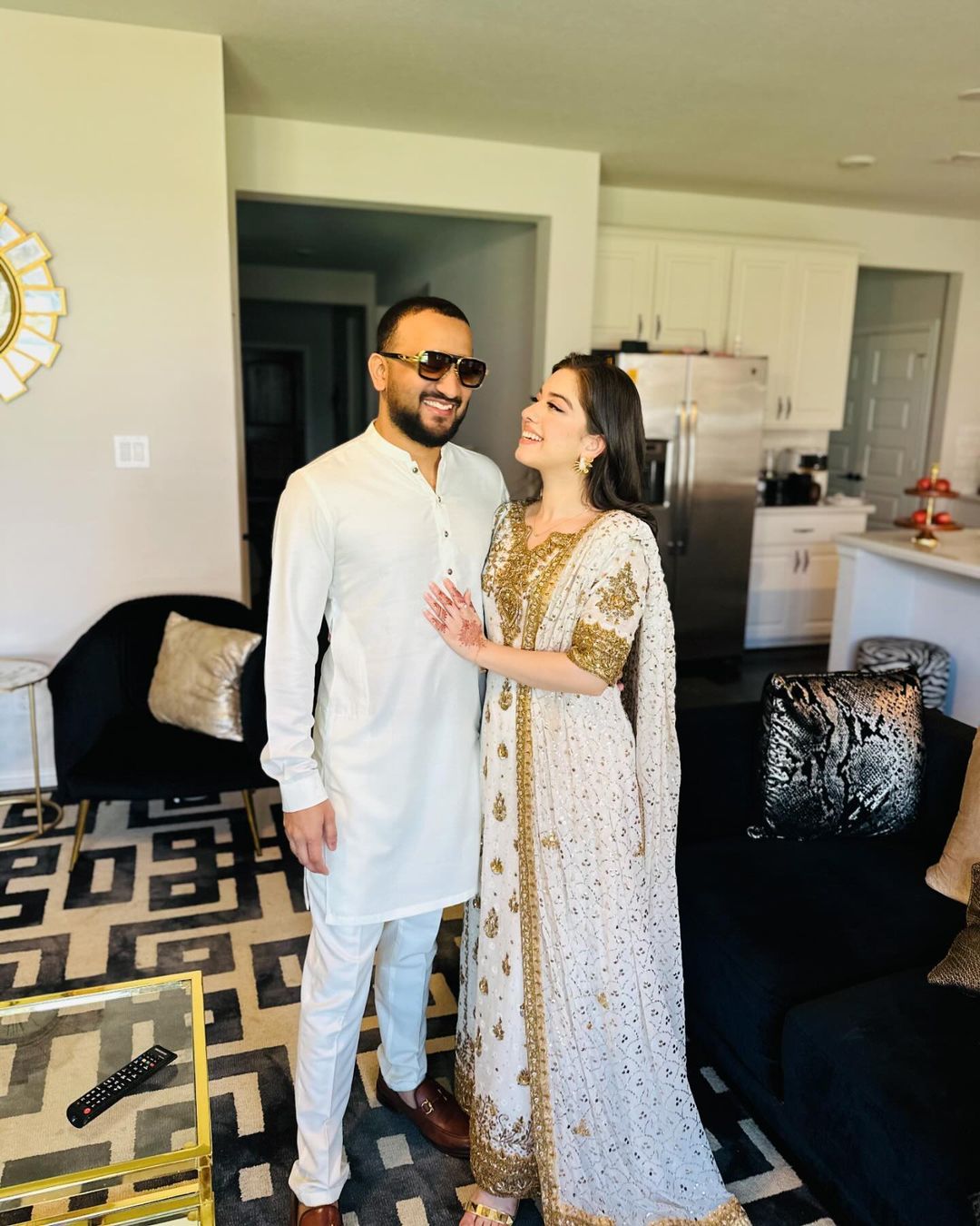 Arisha Razi Spent Eid With Husband in Houston | Reviewit.pk